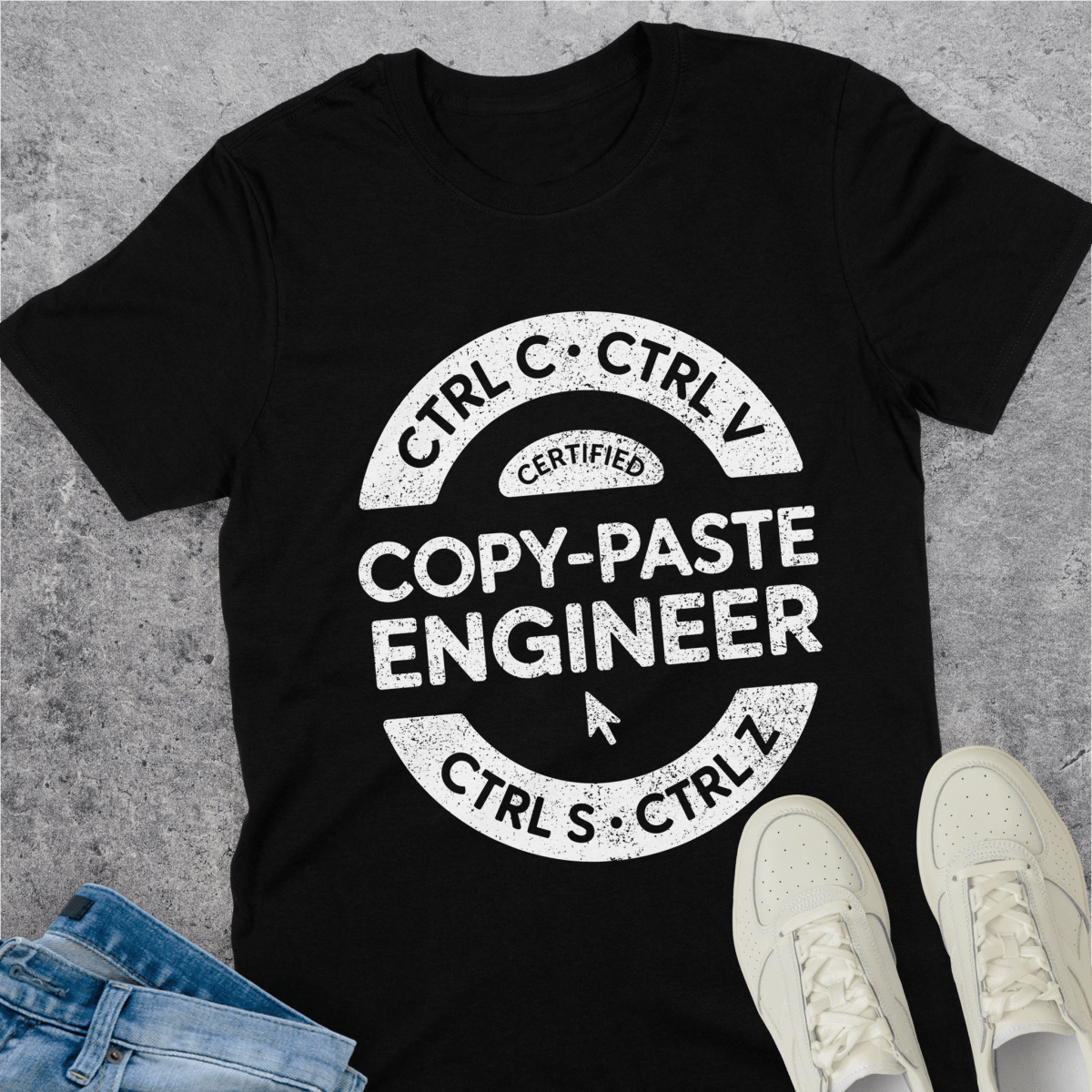 Certified Copy-Paste Engineer T-Shirt – Vozerdi